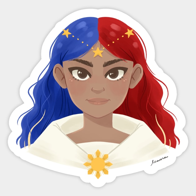 Dalagang Pilipina Philippines Sticker Teepublic